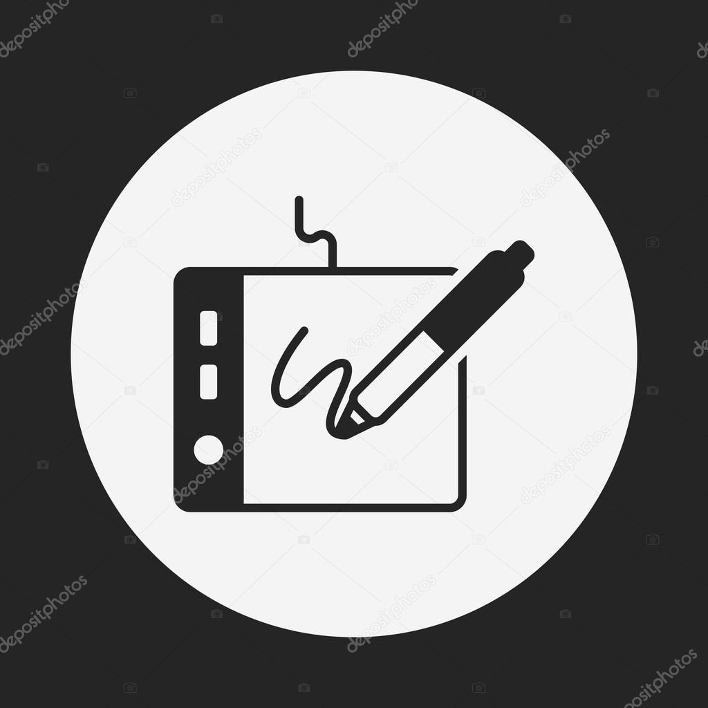 Digital Drawing Board icon Stock Vector by ©vectorchef 76682569