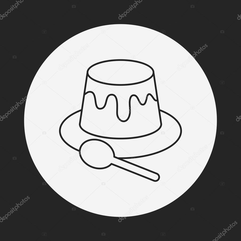 Pudding gelé ikon vektor av ©vectorchef 77026693