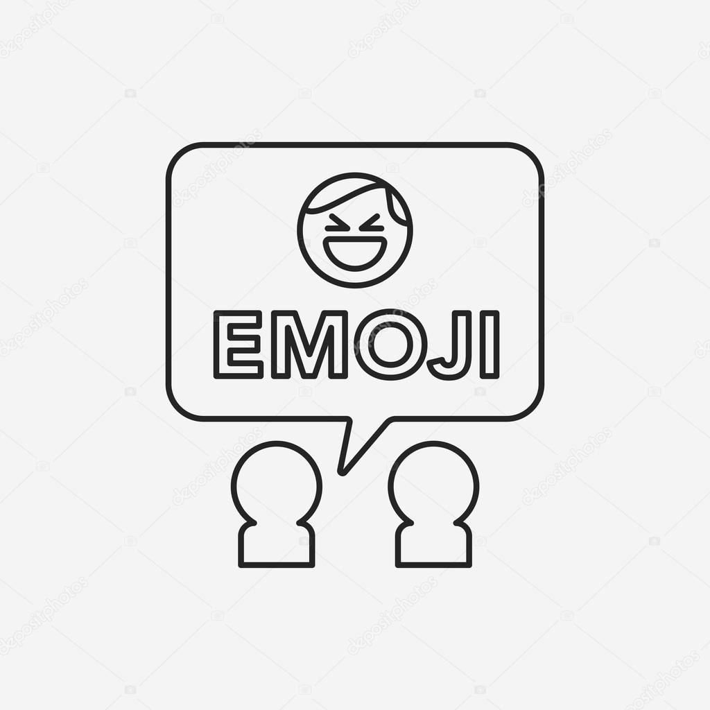 Emoji line icon Stock Vector Image by ©vectorchef #77368472