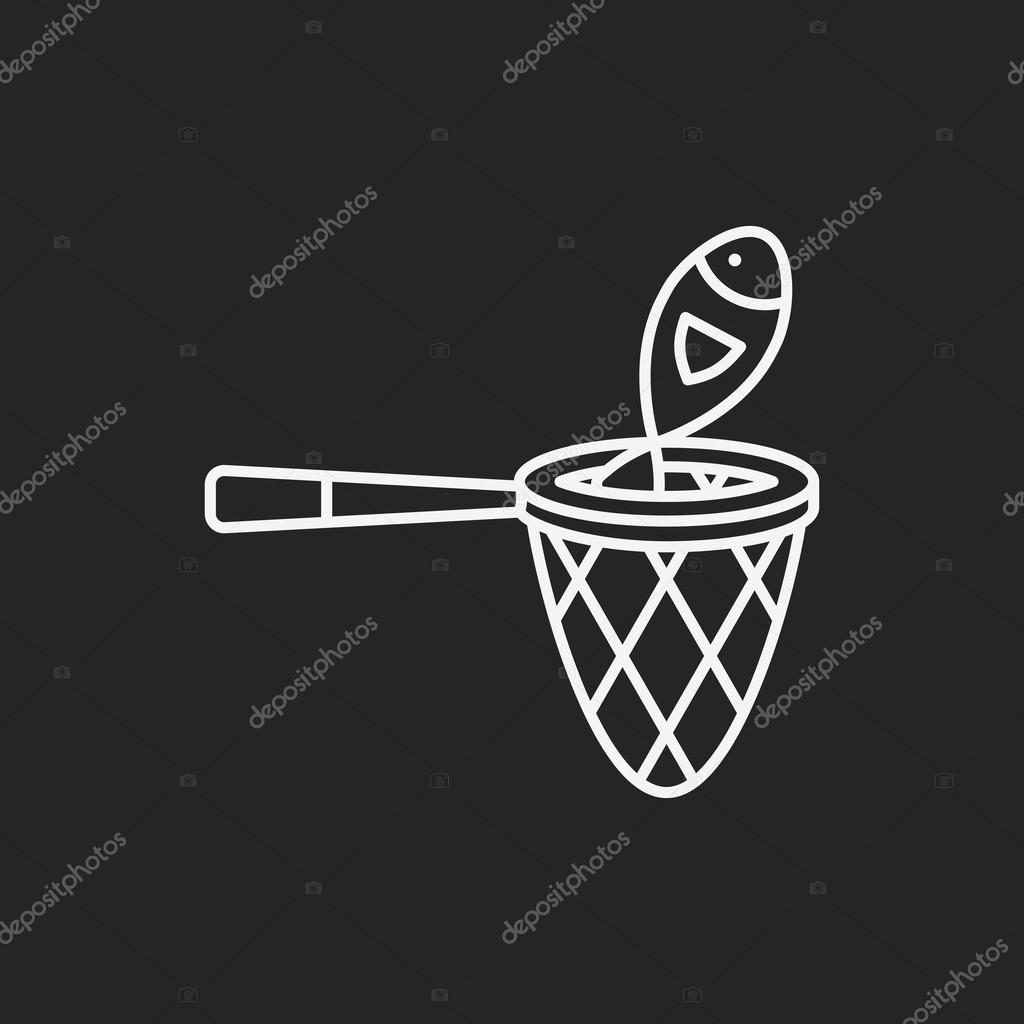 Fishing net line icon Stock Vector Image by ©vectorchef #77378176