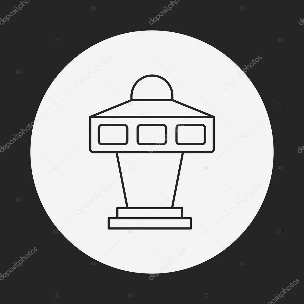 Base station line icon Stock Vector by ©vectorchef 79086948