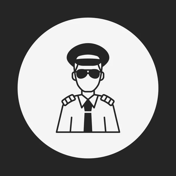 Captain line icon Stock Vector Image by ©vectorchef #79085092