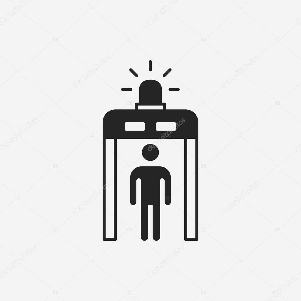 Security gate-pictogram — Stockvector © vectorchef #79096342