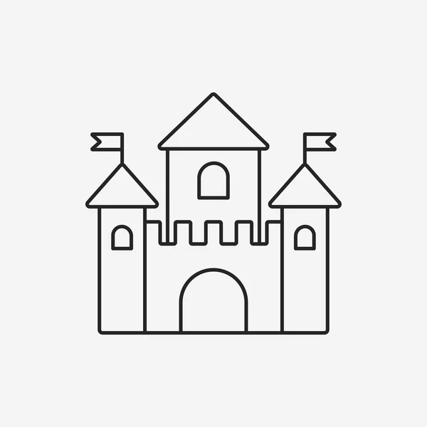 Castle line icon Stock Vector Image by ©vectorchef #79337910