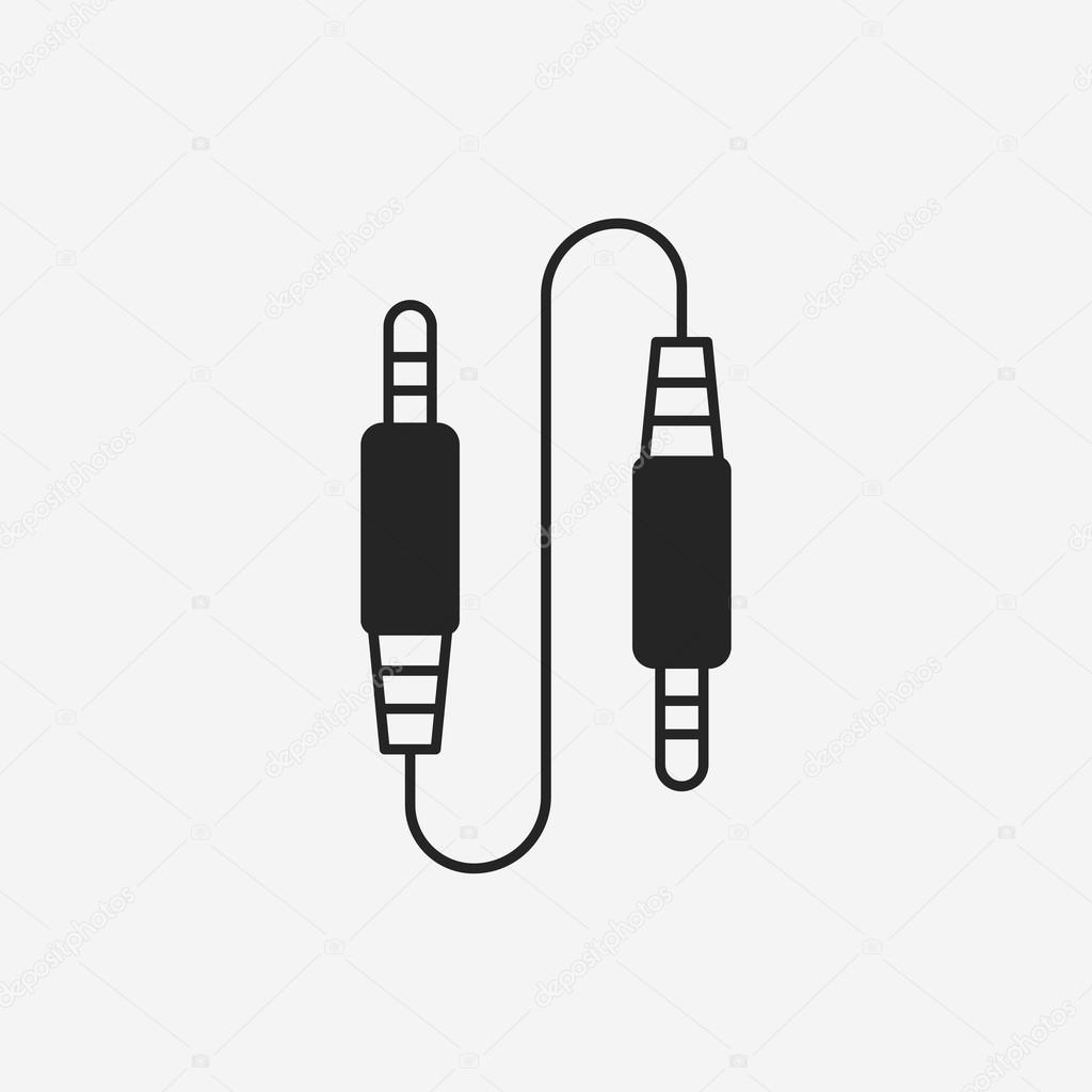 Audio cable icon Stock Vector Image by ©vectorchef #79349920