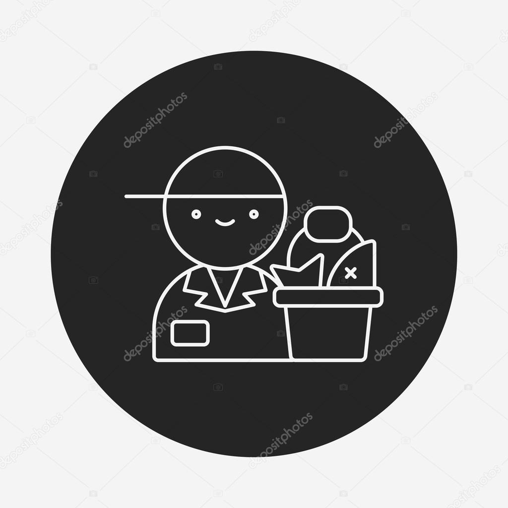 Zookeeper line icon Stock Vector Image by ©vectorchef #79822566