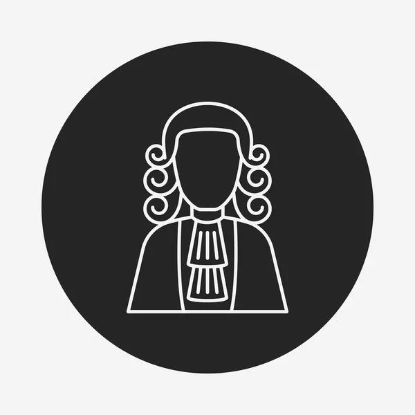 Judge line icon Vector Art Stock Images | Depositphotos