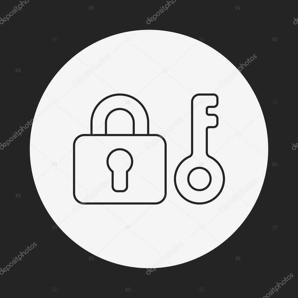 Security line icon Stock Vector by ©vectorchef 81263218