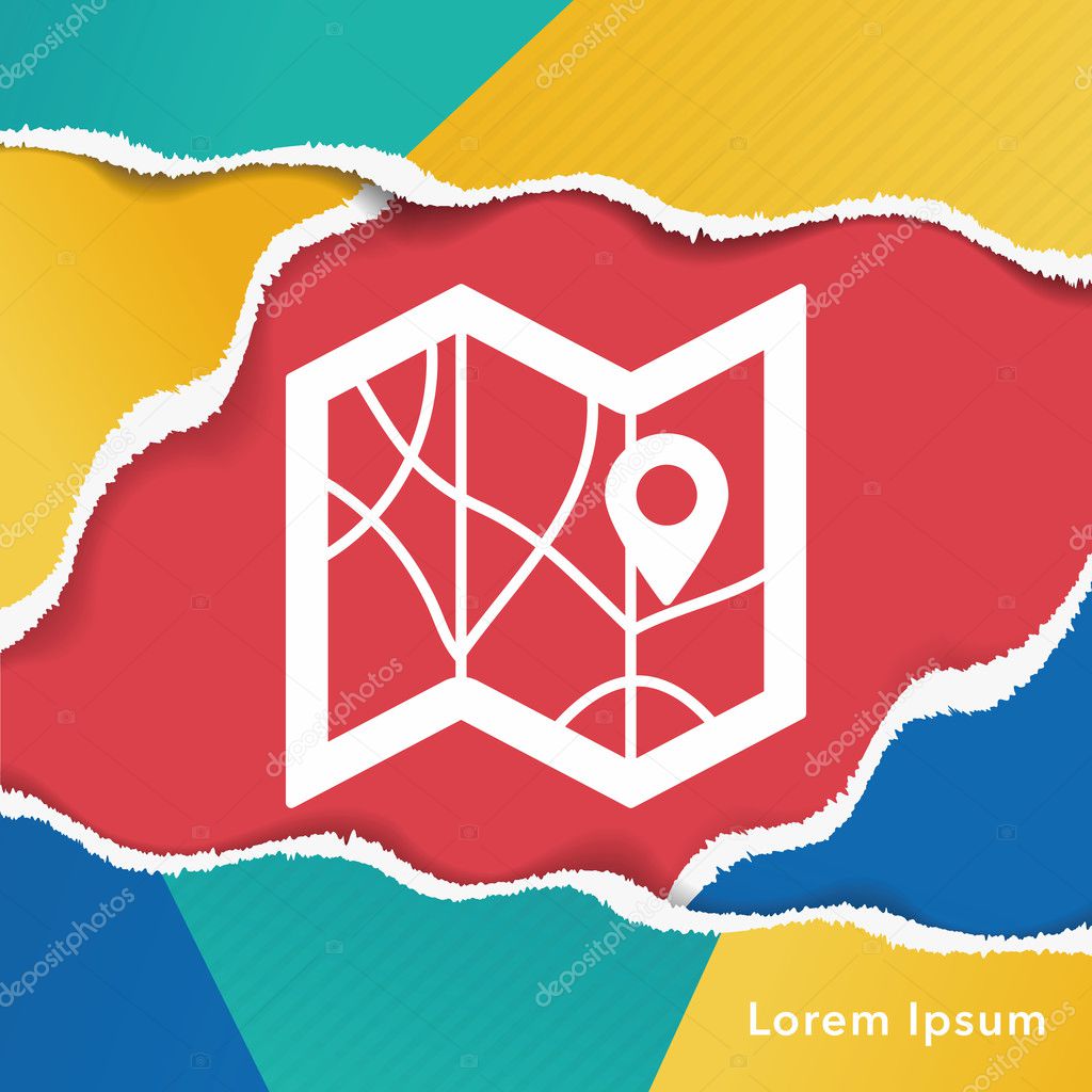 Map icon Stock Vector by ©vectorchef 86686212