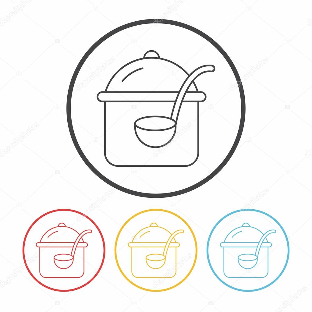 Pot line icon Stock Vector Image by ©vectorchef #91222844