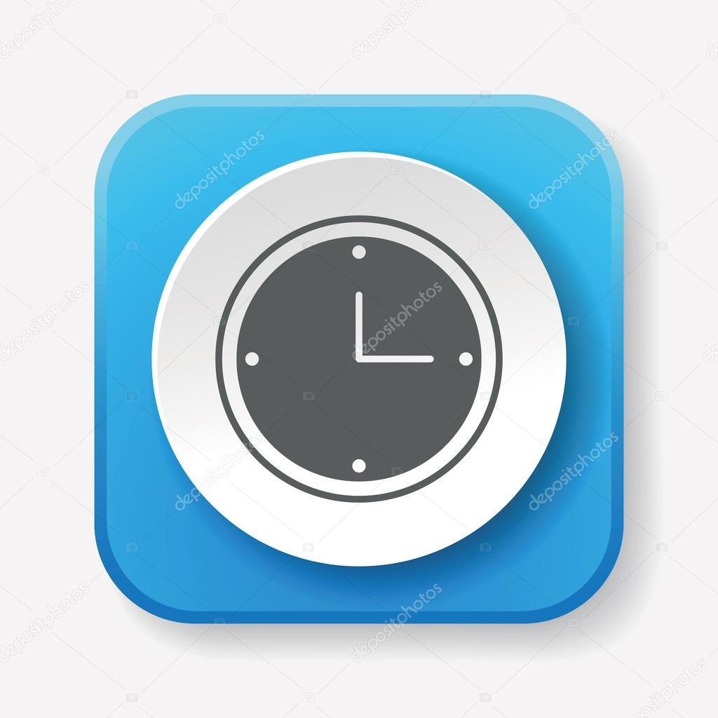 Clock icon vector illustration Stock Vector by ©vectorchef 98019012