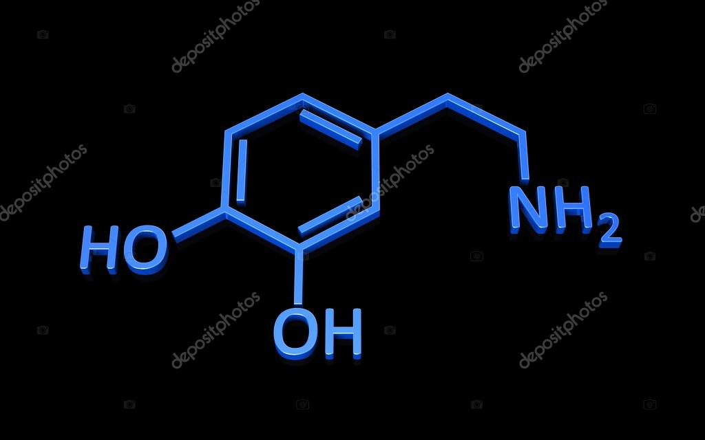 3d illustration of dopamine molecule Stock Photo by ©Dana_C 68884721