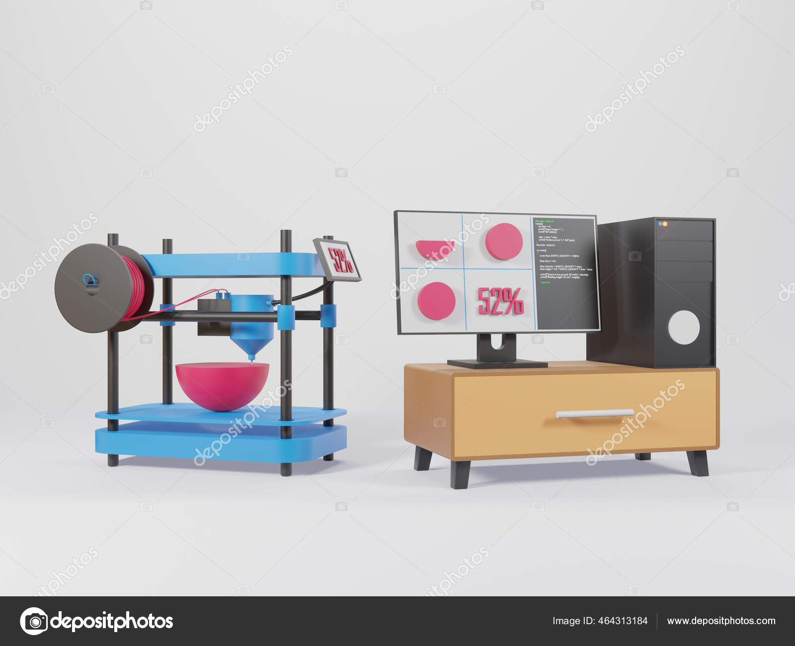 Printing Machine Makes Prototype Model Resin Material Controlled ...