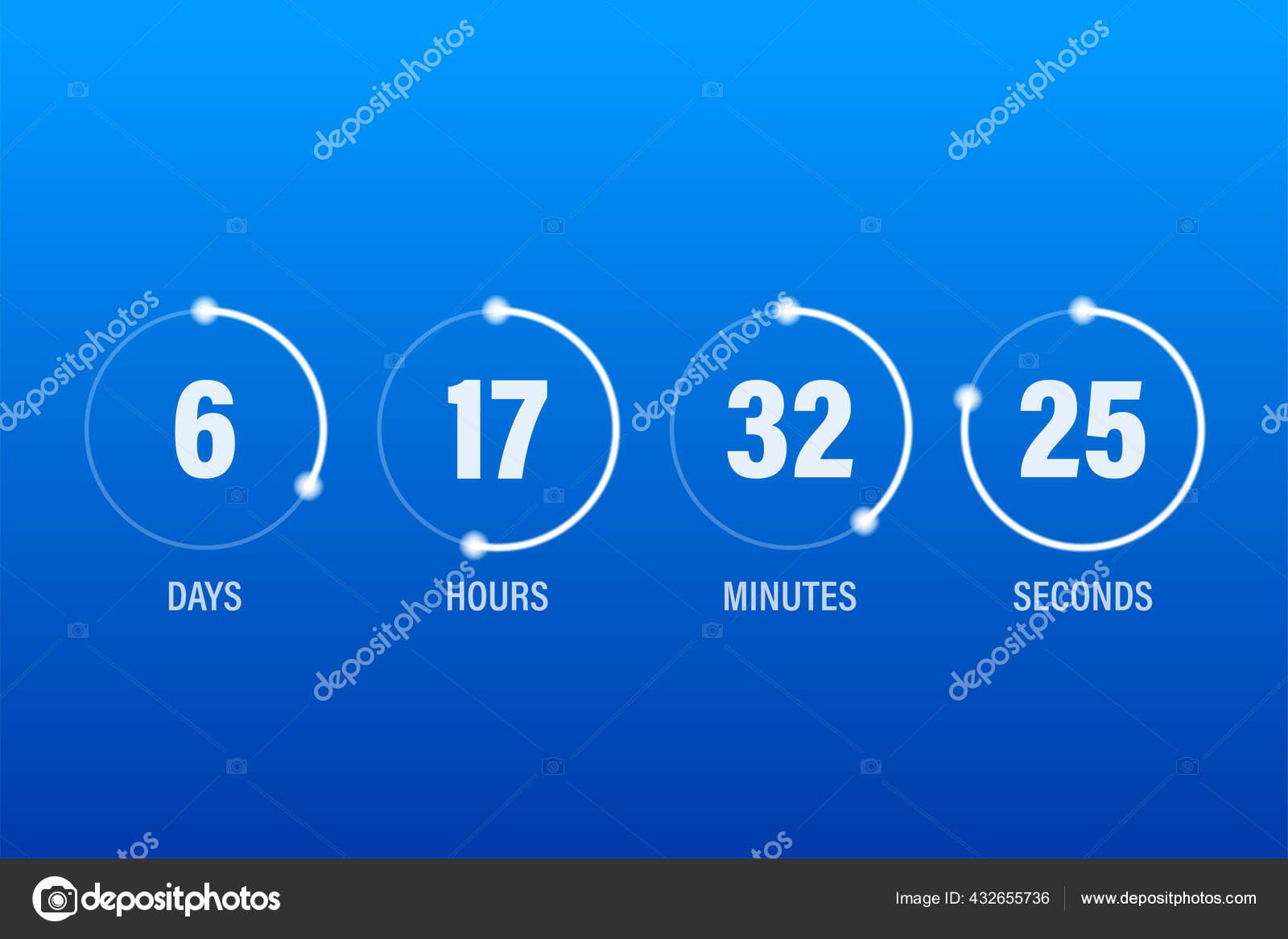 Flip Countdown Clock Counter Timer Vector Time Remaining Count Flip ...