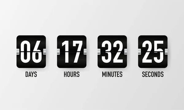 Flip Countdown Clock Counter Timer Vector Time Remaining Count Flip ...