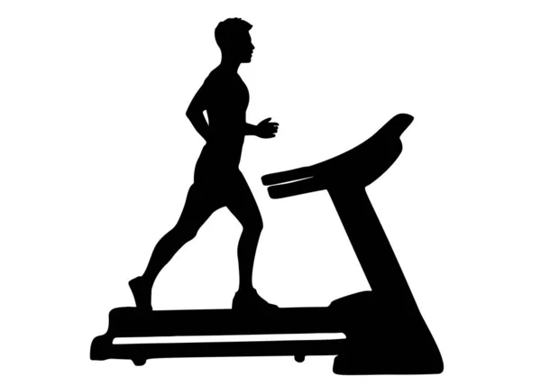 Man on treadmill symbol Vector Art Stock Images | Depositphotos