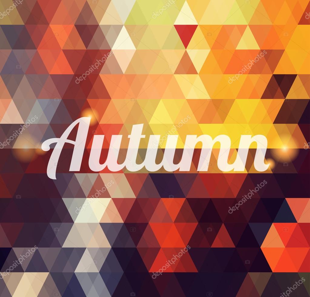 Autumn Geometric Background Stock Vector By ©shemoto 65807663