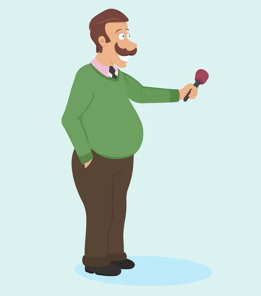 Emcee Cartoon Vector Illustration Stock Vector Image by ...