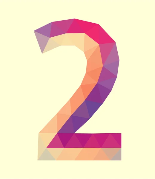 Low poly polygon number digit four Stock Vector Image by ©goodwin_x ...