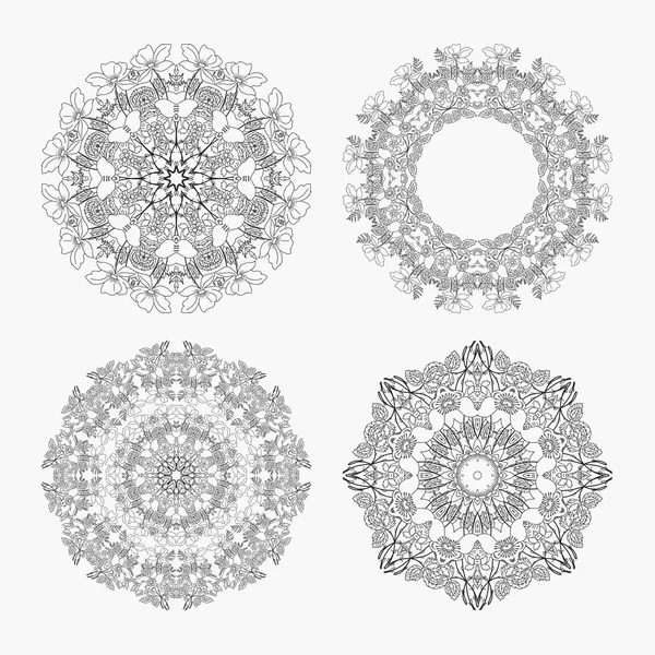 Stock Vector Abstract Circular Pattern Of Two Images On A Single Stock