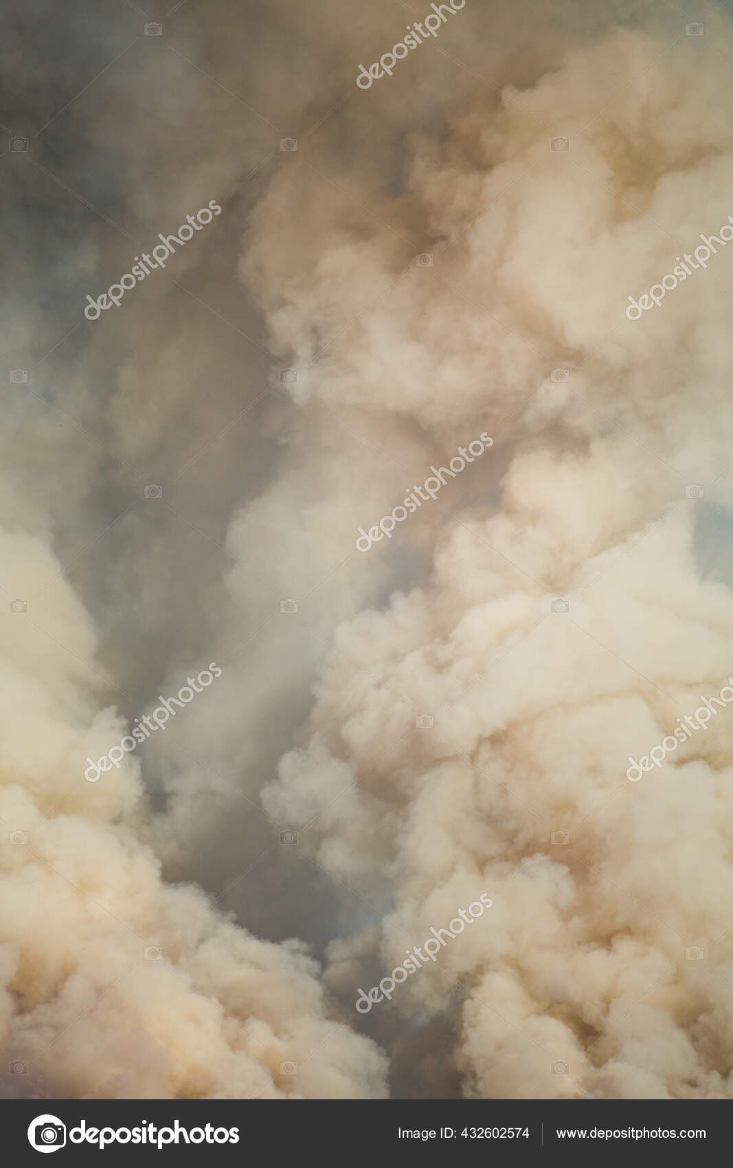 Large Clouds Smoke Sky Wildfire Natural Disaster Forest Fires ...