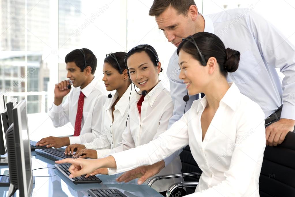 Busy Call Center — Stock Photo © depostock #65754247