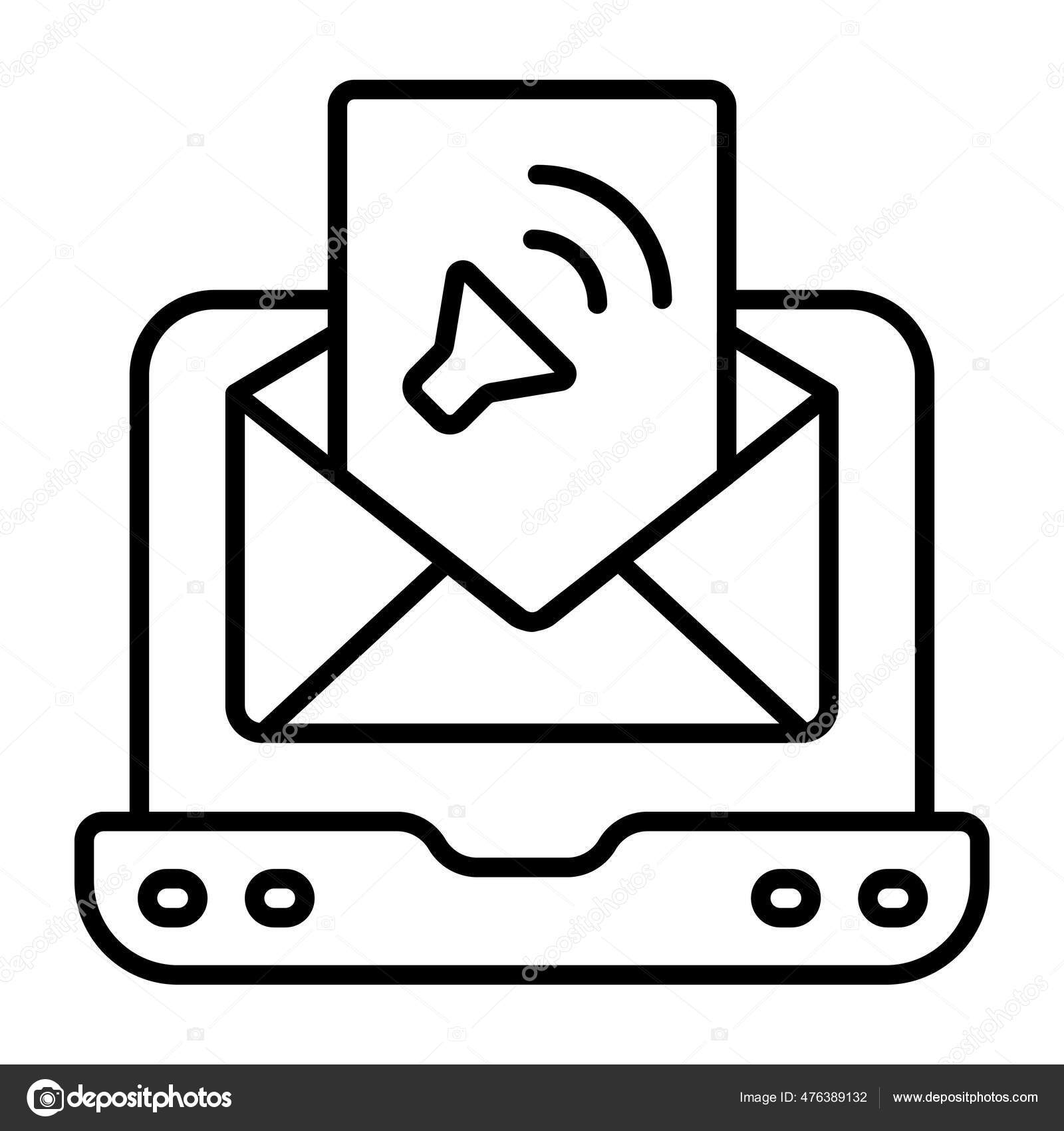 Linear Design Icon Audio Mail Stock Vector by ©Vectorslab933@gmail.com ...