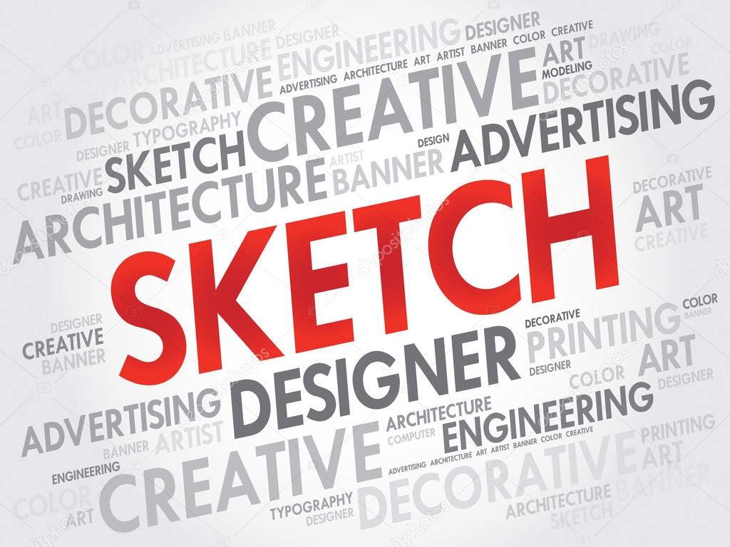 SKETCH word cloud Stock Vector by ©dizanna 100315676