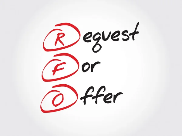 RFP - Request For Proposal — Stock Vector © dizanna #100455504