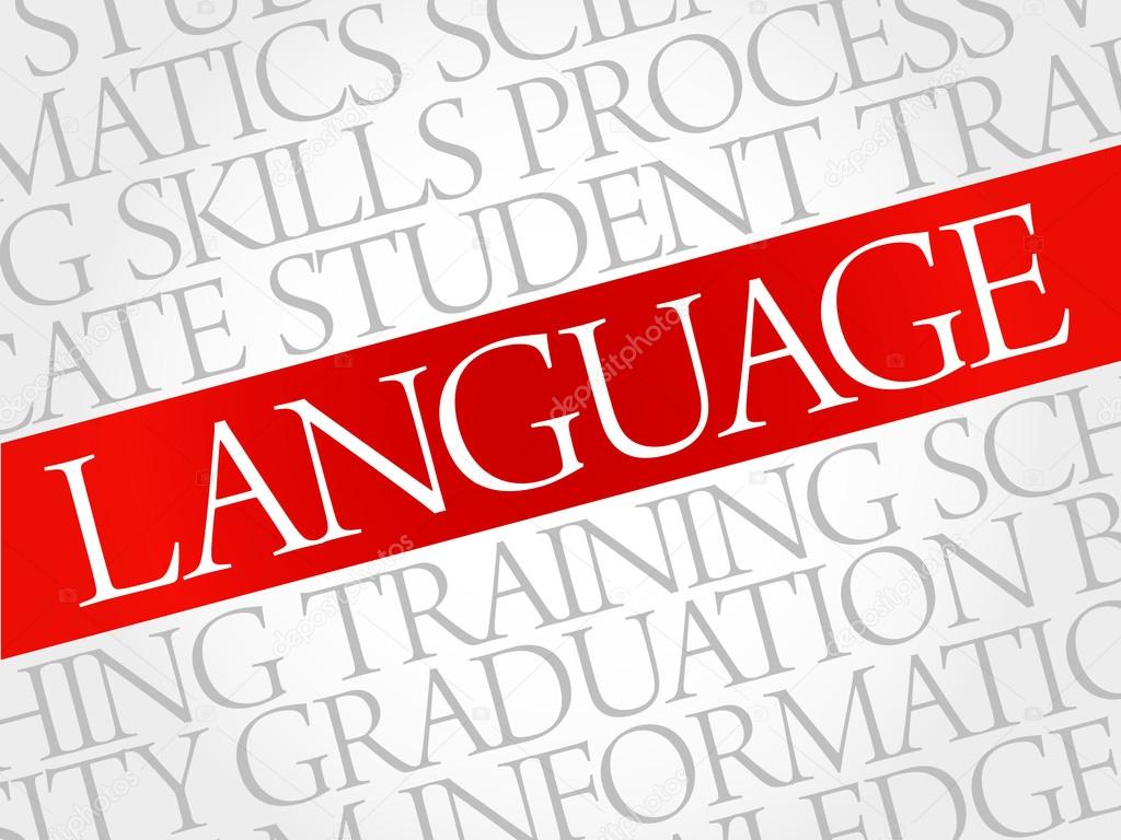LANGUAGE word cloud Stock Vector by ©dizanna 100550088