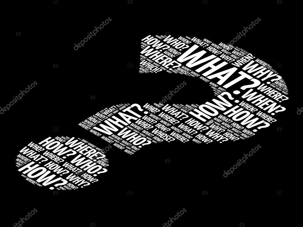 Question mark, Question words Stock Vector Image by ©dizanna #101097318