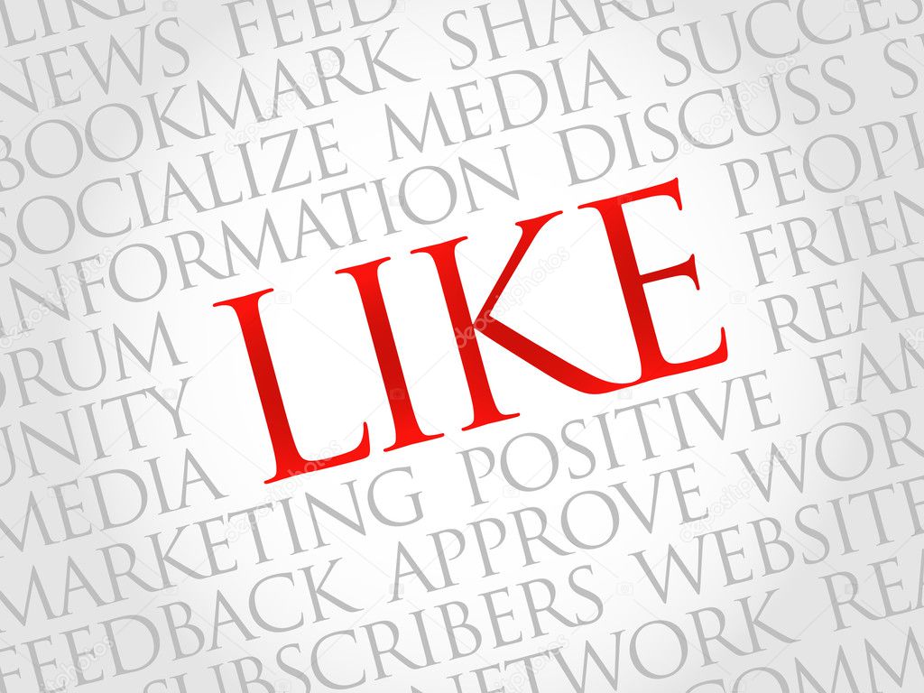 Like word cloud Stock Vector by ©dizanna 101102284