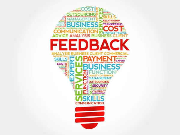 Feedback Word Cloud Collage Business Concept Background Stock Vector by ...