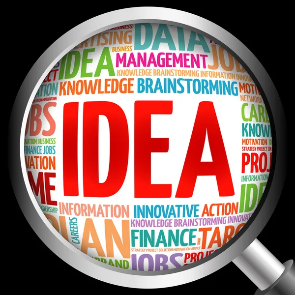Idea word cloud Stock Vector by ©dizanna 152522562