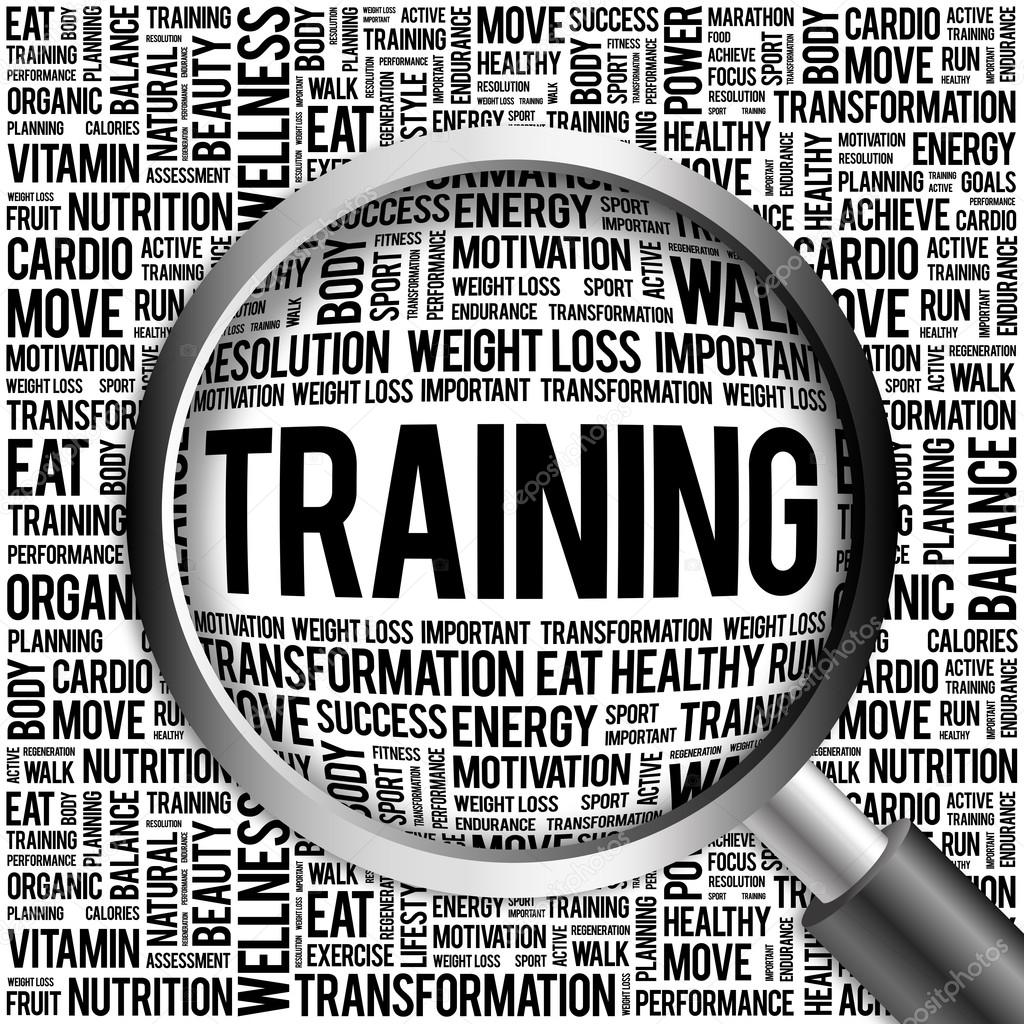 Training Word Cloud — Stock Vector © Dizanna 104207832 2c1