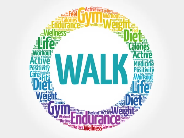 WALK word cloud, fitness Stock Vector by ©dizanna 170111232