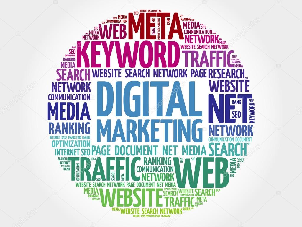 Digital Marketing word cloud Stock Vector by ©dizanna 103599566