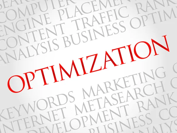 OPTIMIZATION word cloud collage Stock Vector Image by ©dizanna #168556256