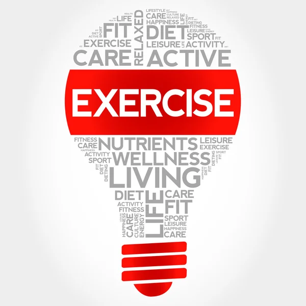 Exercise Cross Word Cloud Collage Stock Vector By ©dizanna 250628540