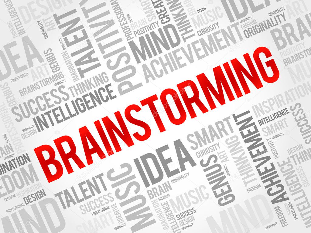 Brainstorming word cloud Stock Vector by ©dizanna 104750012