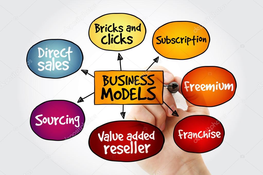 Hand writing Business models with marker — Stock Photo © dizanna #106151020
