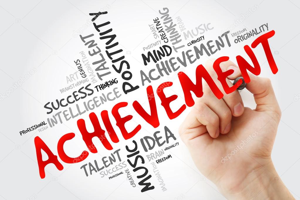 Hand writing Achievement with marker — Stock Photo © dizanna #106152112