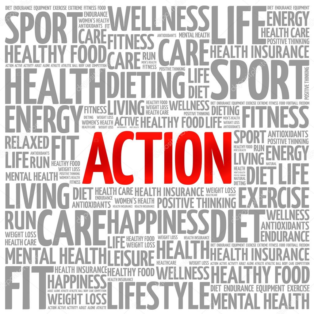 ACTION word cloud background Stock Vector by ©dizanna 106960356