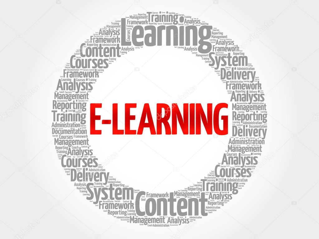 E-LEARNING circle word cloud Stock Vector by ©dizanna 107681466