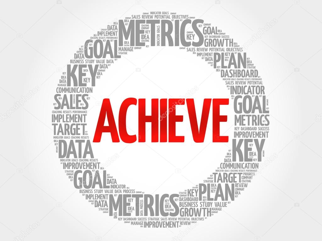 Achieve circle word cloud Stock Vector by ©dizanna 107891842