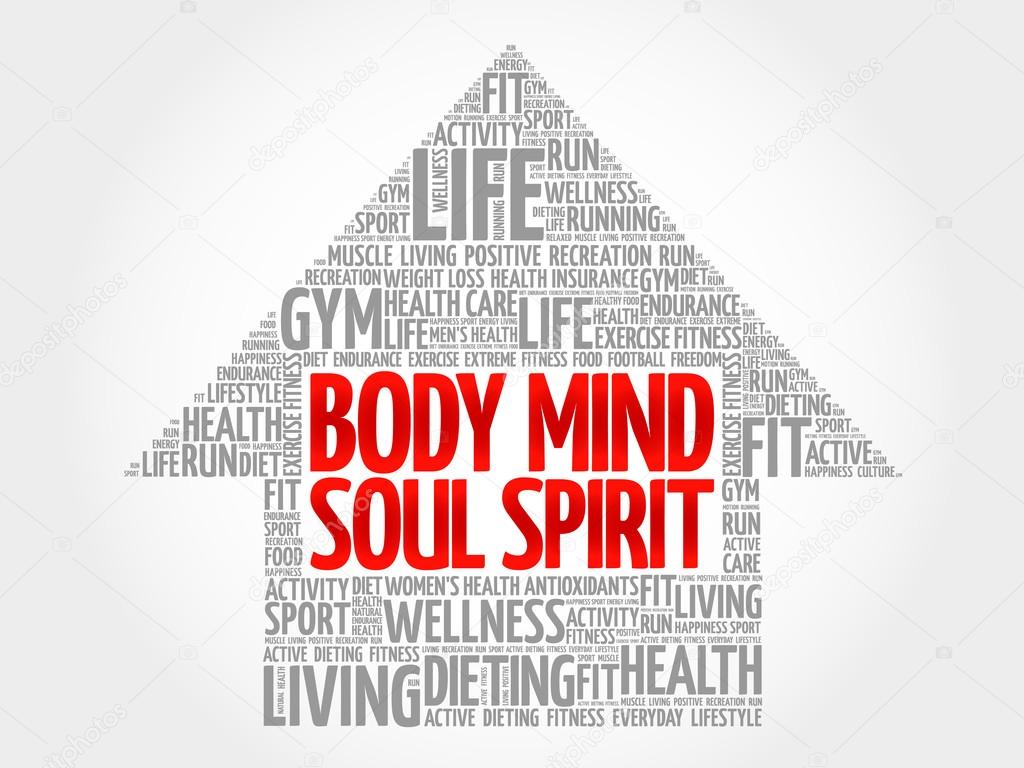 Body Mind Soul Spirit Arrow Word Cloud Stock Vector Image By ©dizanna