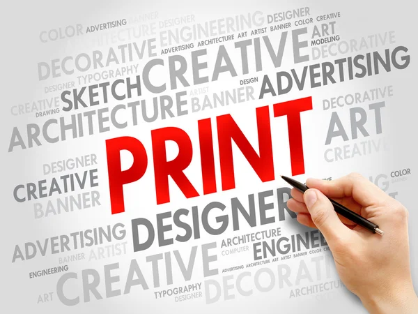 PRINT word cloud concept. Stock Vector by ©dizanna 268299270