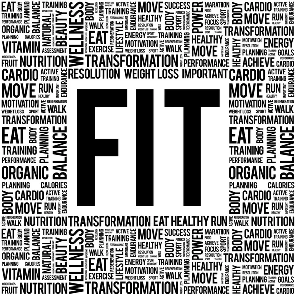 KEEP FIT word cloud Stock Vector by ©dizanna 183415210