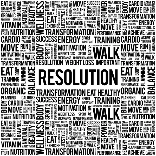 RESOLUTION word cloud Stock Vector by ©dizanna 169627780