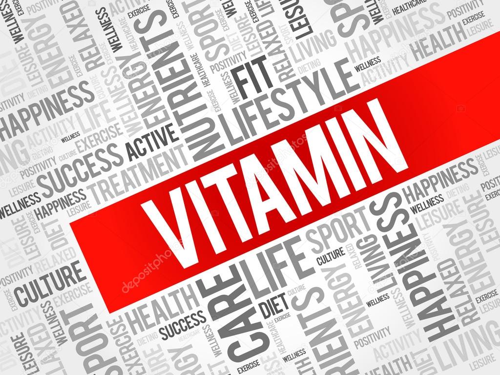 Vitamina Palabra Nube De Fondo Vector De Stock Por ©dizanna 112433712